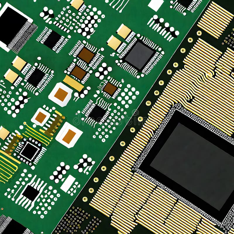 Computer Chips, AI-generatet Stock Illustration - Illustration of ...