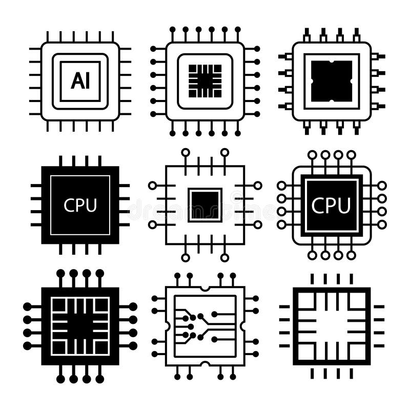 Chipset Icons Stock Illustrations – 339 Chipset Icons Stock ...