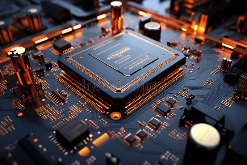 Electronic Boards Texture. Computer Circuit Board Cpu Chip Surface ...