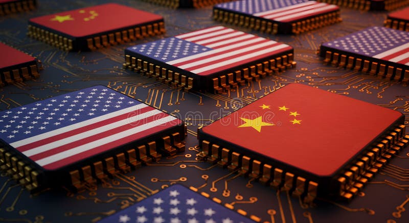 US-China Tech Rivalry: a Microchip Showdown Representing Global ...