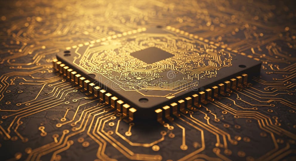 Computer Circuit Abstract Vector Digital Design Illustration Wallpaper Background Stock ...