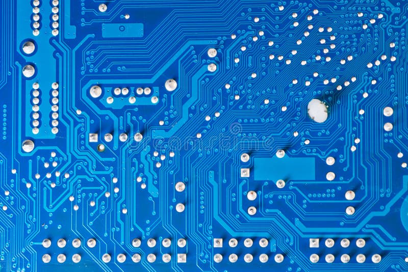 Blue circuit board stock image. Image of integrated, engineering - 23287115