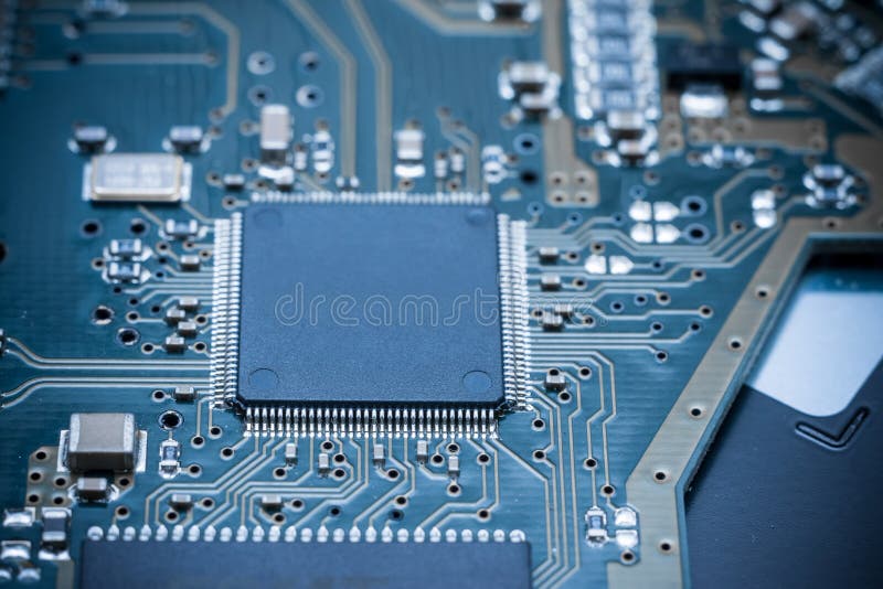 Ram Memory Electronic Circuit Stock Image - Image of conductor, network ...