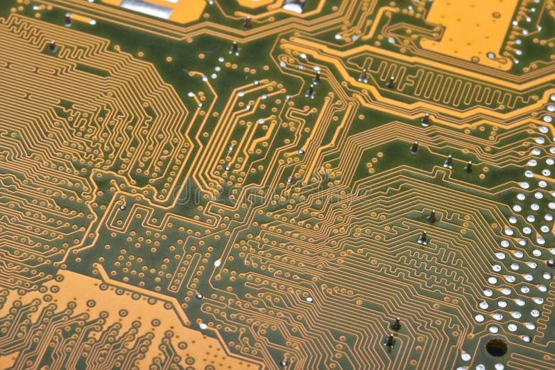 Electronic Computer Circuit Board Stock Photo - Image of pattern, grid ...
