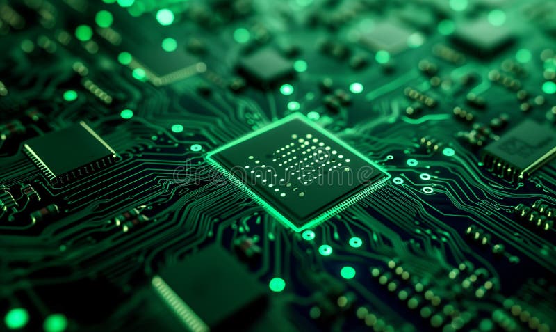 Computer Circuit Board Circuitboard Tech Concept Stock Illustration ...