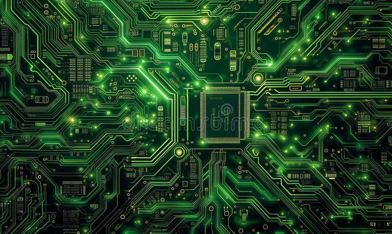 Computer Circuit Board Circuitboard Tech Concept Stock Illustration ...