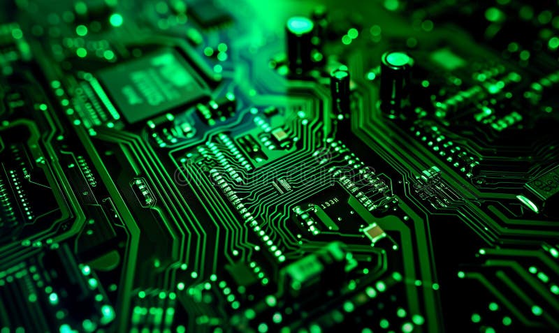 Computer Circuit Board Circuitboard Tech Concept Stock Illustration ...