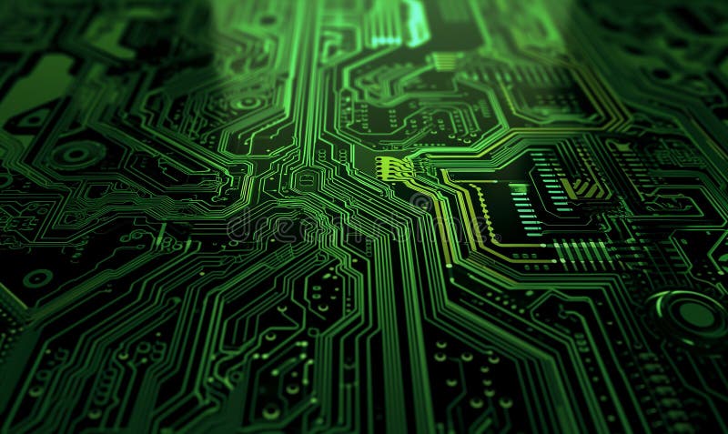 Computer Circuit Board Circuitboard Tech Concept Stock Illustration ...