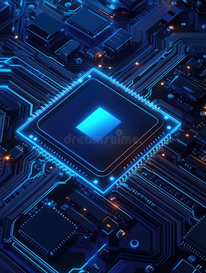 Computer Circuit Board Close Up Stock Photo - Image of technological ...