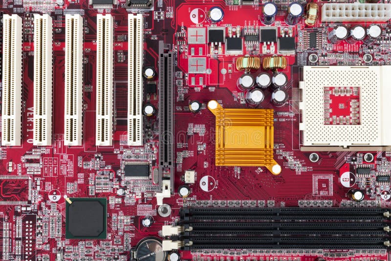 Computer circuit board stock image. Image of closeup - 152182879
