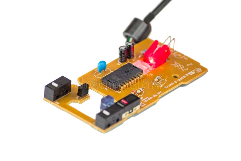 Computer Circuit Board Components Stock Image - Image of component ...