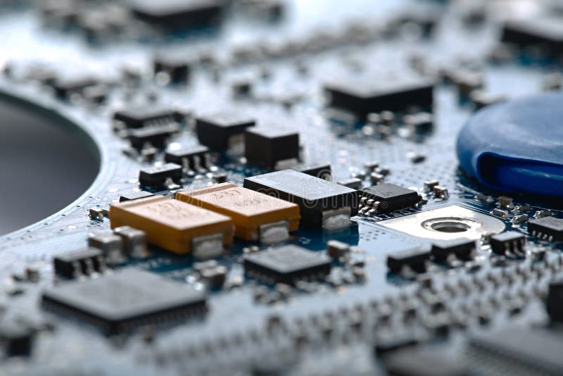Computer Circuit Board stock image. Image of closeup - 77445461