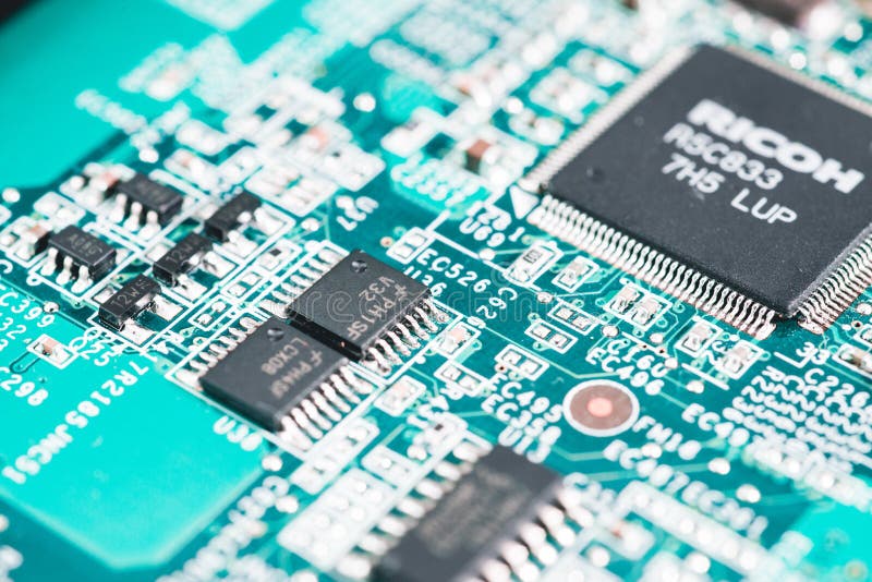 Computer Circuit Board. High Technology. Electric Circuit. Motherboard ...