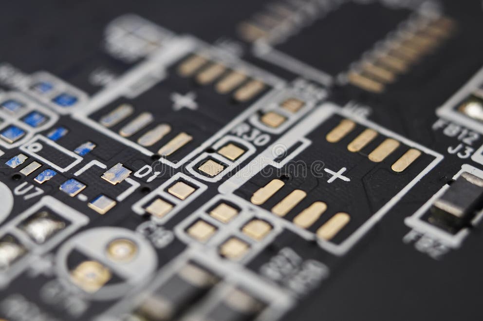 Computer circuit macro stock image. Image of computer - 37920187