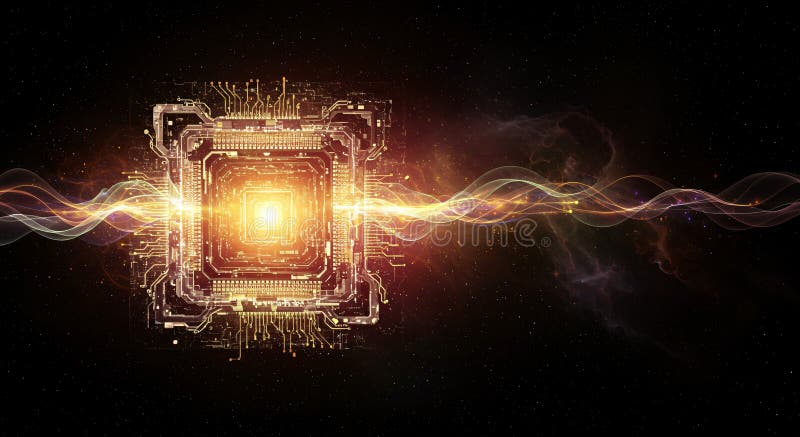 Computer Circuit Semi Conductor Abstract Vector Digital Design ...