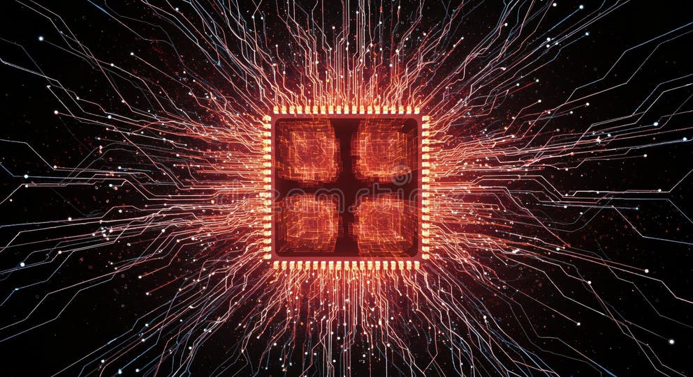 Computer Circuit Semi Conductor Abstract Vector Digital Design ...