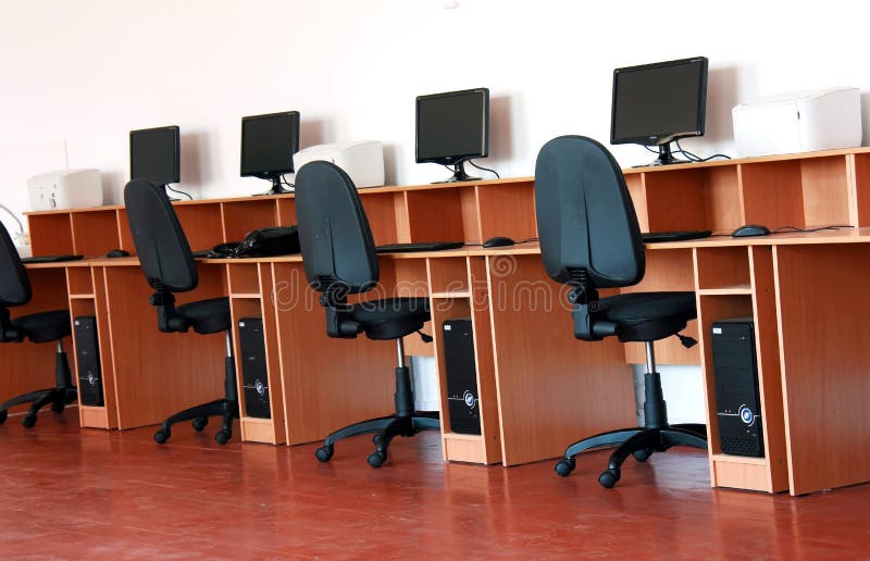 Computer class stock image. Image of education, team - 21344587