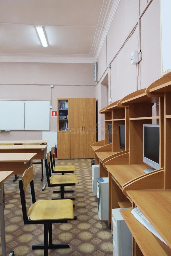 Computer class stock photo. Image of desk, indoor, laboratory - 55871644