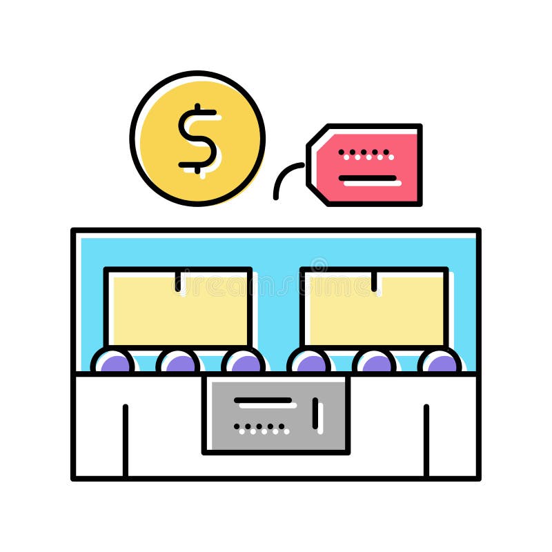 Computer Class Rental Color Icon Vector Illustration Stock Vector ...