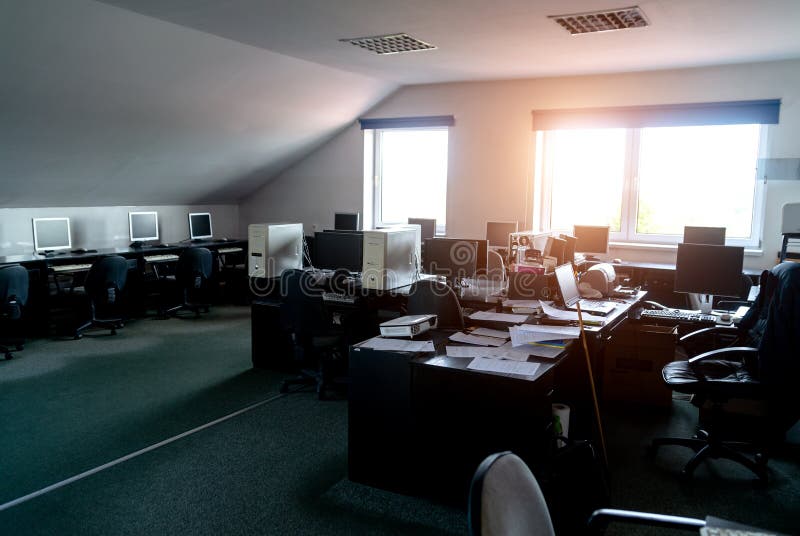 Computer Class for Training Stock Image - Image of laboratory ...