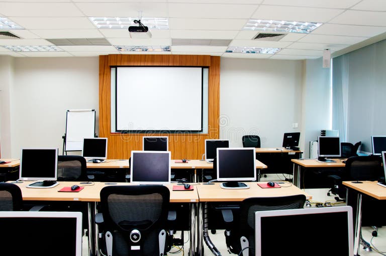 Computer classroom stock photo. Image of knowledge, high - 19592956