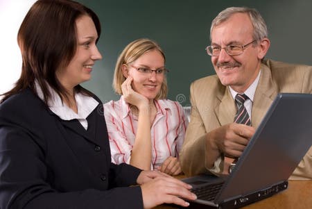 In computer classroom stock image. Image of occupation - 6959277
