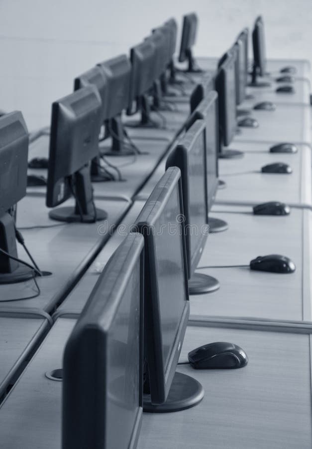 Computer classroom stock photo. Image of computing, screen - 40751178