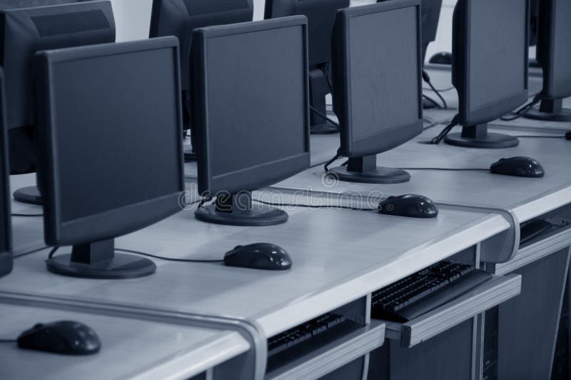 Computer classroom stock photo. Image of educator, classroom - 40751188