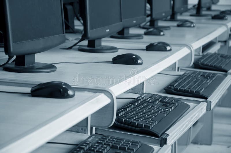 Computer classroom stock photo. Image of business, class - 39129984