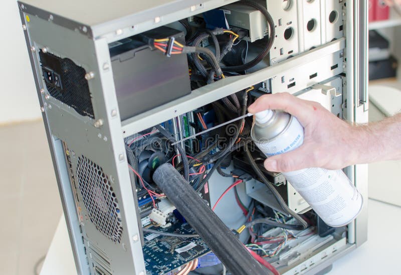 Engineer at the computer stock image. Image of focus - 47463859