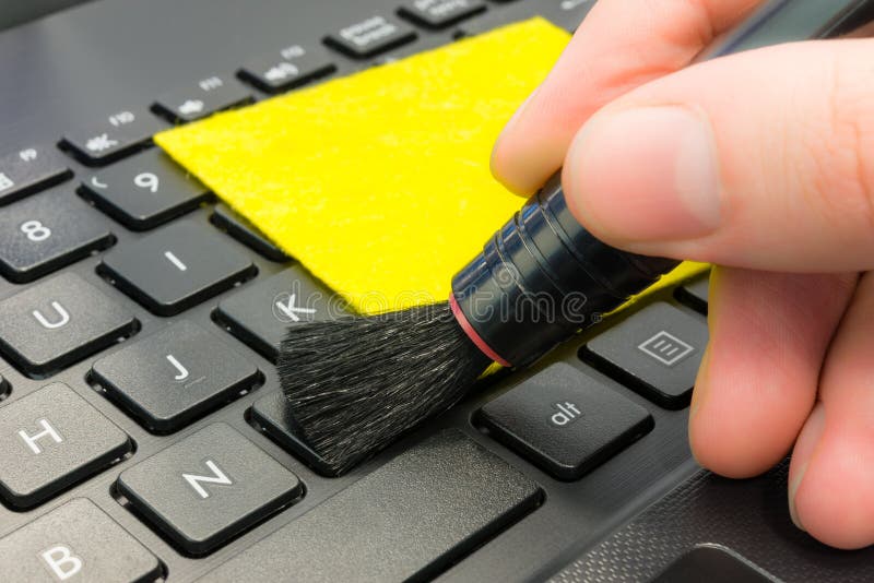 Computer cleaning stock image. Image of clean, human - 33678213