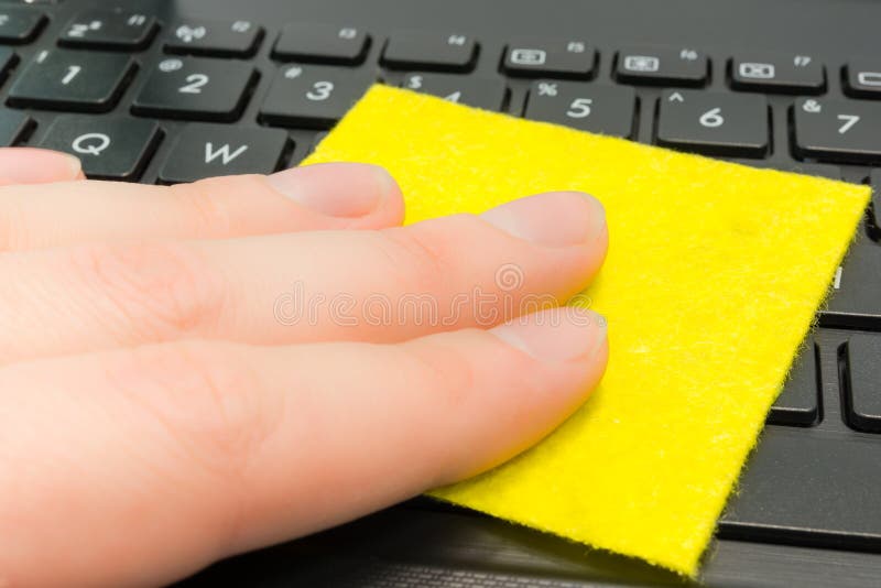 Computer cleaning stock photo. Image of board, person - 33678432