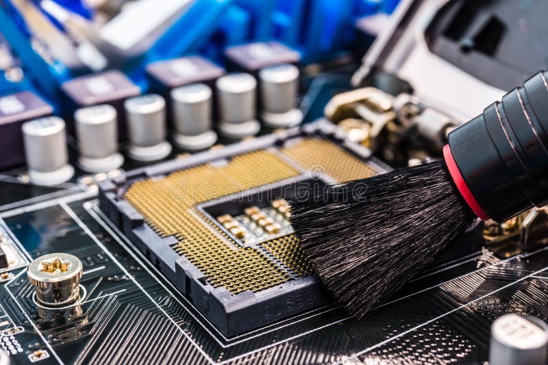 Computer cleaning stock image. Image of clean, human - 33678213