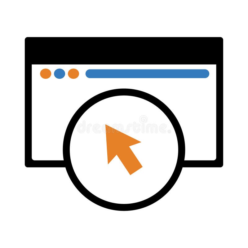 Computer, Click, Web, Browser, Browser Click Icon Stock Vector ...