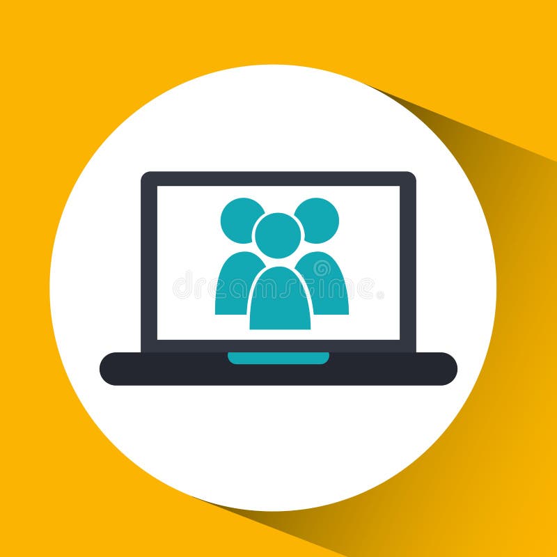 Computer Cloud Group Connection Network Stock Vector - Illustration of ...