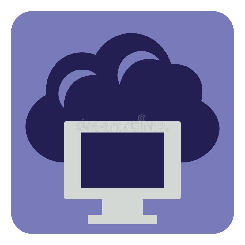 Computer Cloud Settings, Icon Stock Vector - Illustration of elements ...