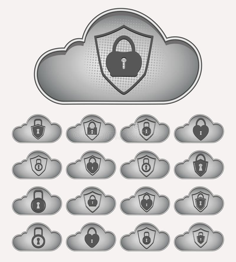 Computer Cloud with Attributes of the Internet Stock Vector ...