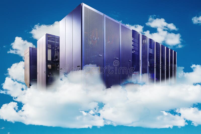 Cloud Computing Datacenter stock photo. Image of online - 20117594