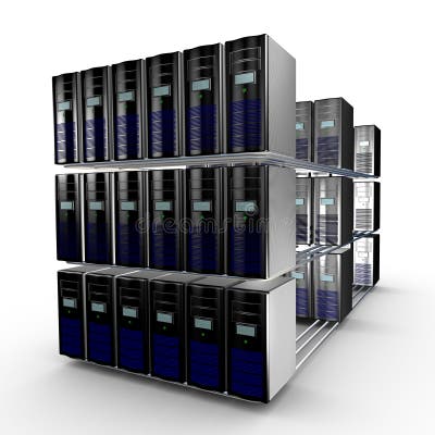 Computer cluster stock illustration. Illustration of availability ...
