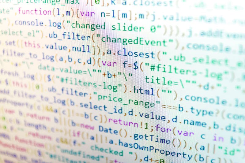 Computer Code Data. Future Technology Stock Photo - Image of file ...