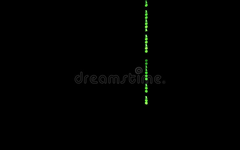 Computer Code Falling Matrix Style. Stock Illustration - Illustration ...