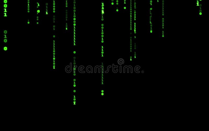 Computer Code Falling Matrix Style. Stock Illustration - Illustration ...