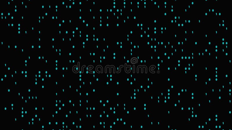 Computer Code. Matrix. Abstract Background with Numbers One and Zero ...