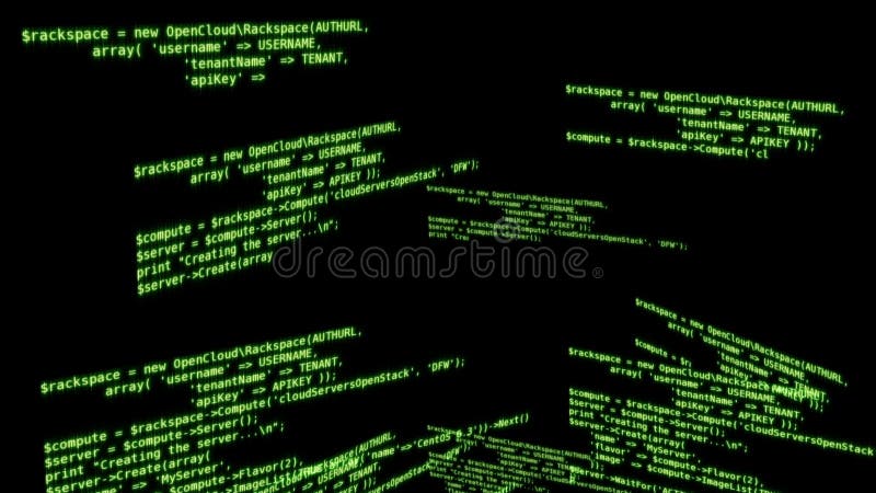 Computer Code stock video. Video of color, matte, abstract - 41057467
