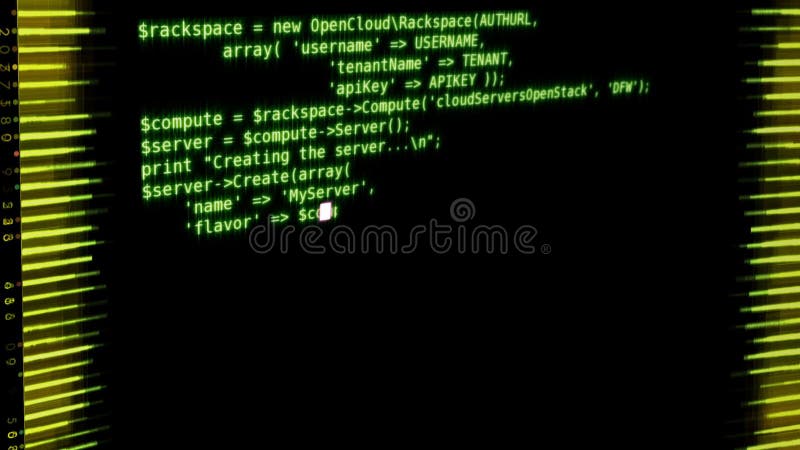 Computer Code stock video. Video of cyberspace, network - 41057503