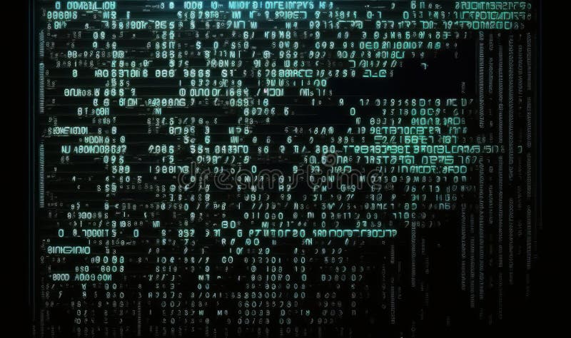 Computer Code Program. Beautiful Colorful Illustration. Style Stock ...