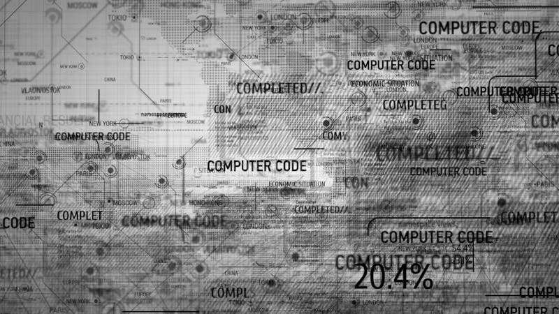 Computer Code Program Digital Background Stock Footage - Video of ...