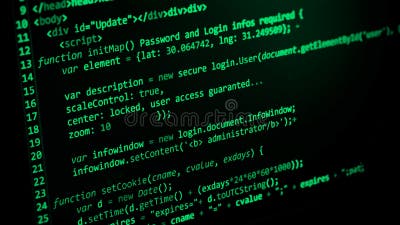 Computer Code Programming Coding Process Stock Image - Image of plan ...