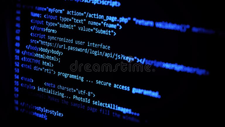 Computer Code Programming Coding Process Stock Photo - Image of service ...