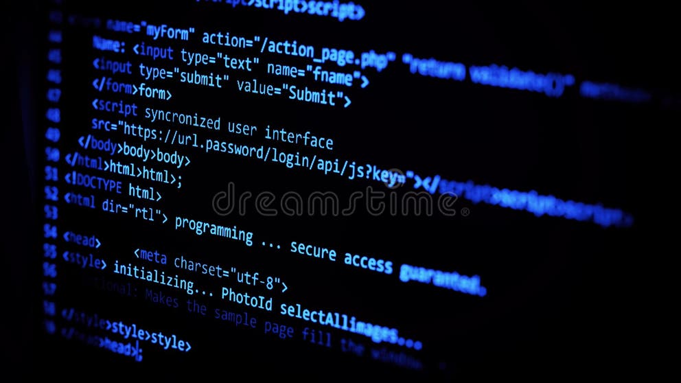 Computer Code Programming Coding Process Stock Photo - Image of service ...